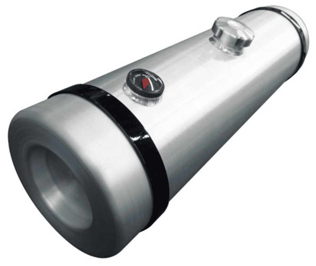 12x38 Center Fill Aluminum Gas Tank w/ Site Gauge - 18 Gallon - SandStorm